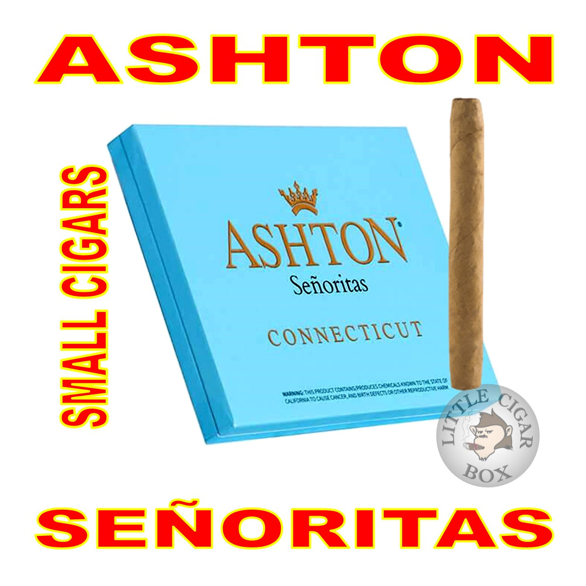 ASHTON SMALL CIGARS 10-CT SENORITAS (3½ X 30) – www.LittleCigarBox.com