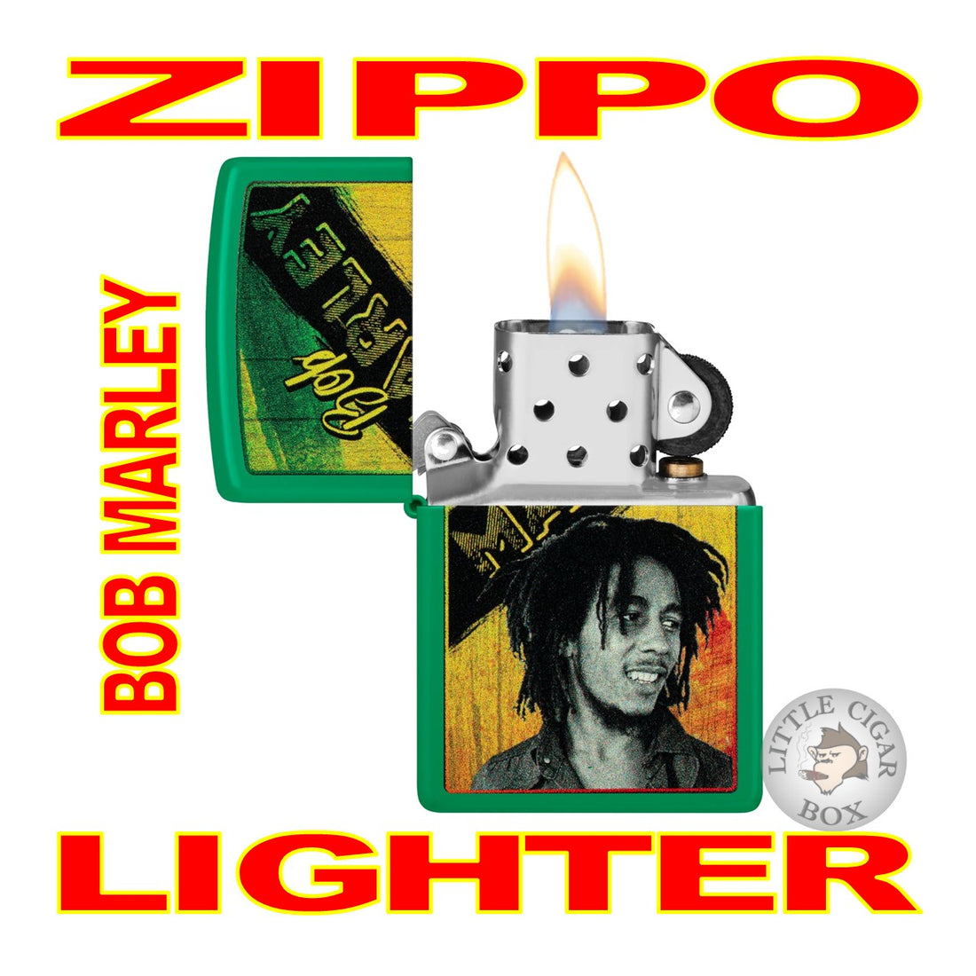 ZIPPO LIGHTER BOB MARLEY #46152 – www.LittleCigarBox.com