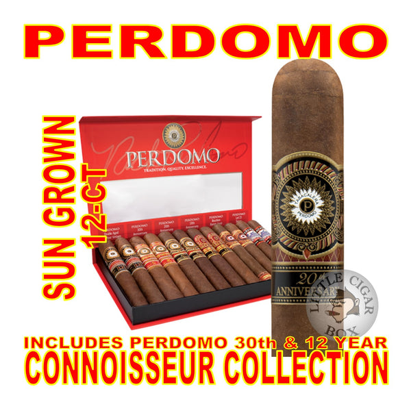 PERDOMO CONNOISSEUR COLLECTION 12-CIGAR SAMPLER – www.LittleCigarBox.com