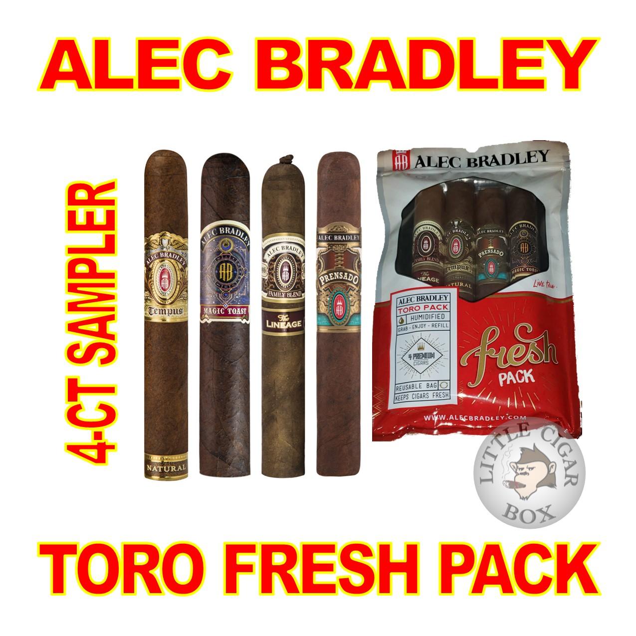 ALEC BRADLEY TORO FRESH PACK - 4 CIGARS – www.LittleCigarBox.com