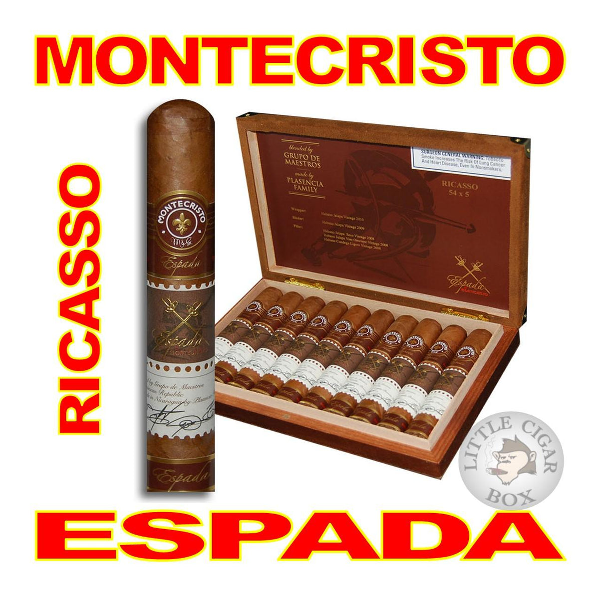 MONTECRISTO ESPADA RICASSO – www.LittleCigarBox.com